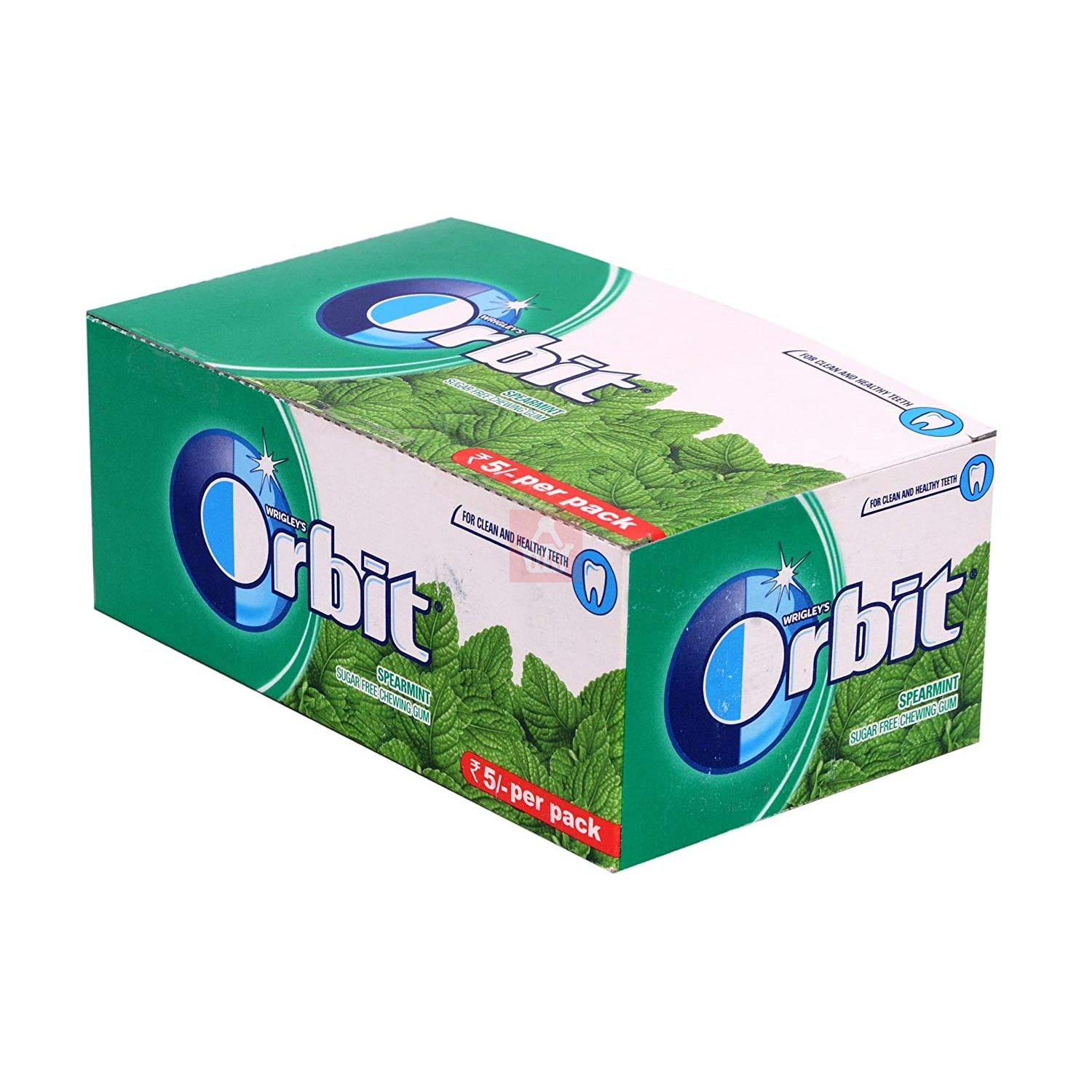 Orbit Spearmint Sugar Free Chewing Gum Box