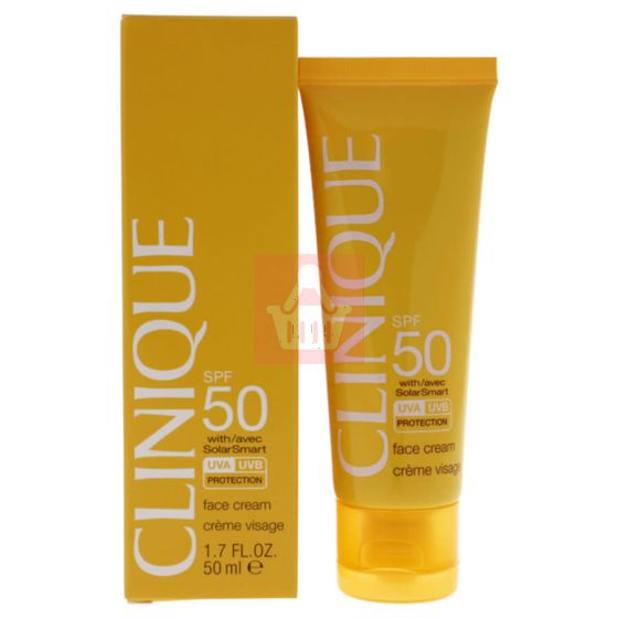 Clinique Sunscreen With Solar Smart Face Cream 1.7 oz 50 ml