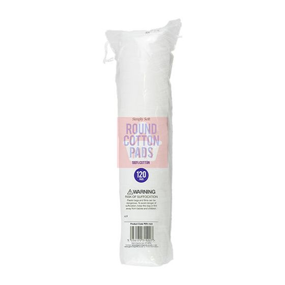 Round Cotton Pads 120 Pack