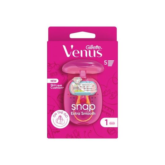 Gillette Venus Snap Extra Smooth Razor with Pink Case