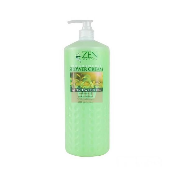 Zen Deep Moisturising Shower Cream Green Tea & Aloe Vera 2100ml