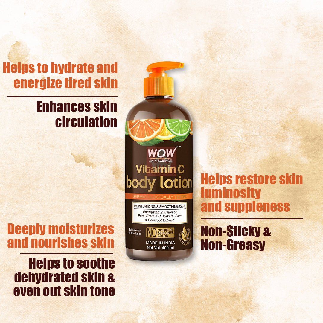 Wow Skin Science Vitamin C Body Lotion 400 ML