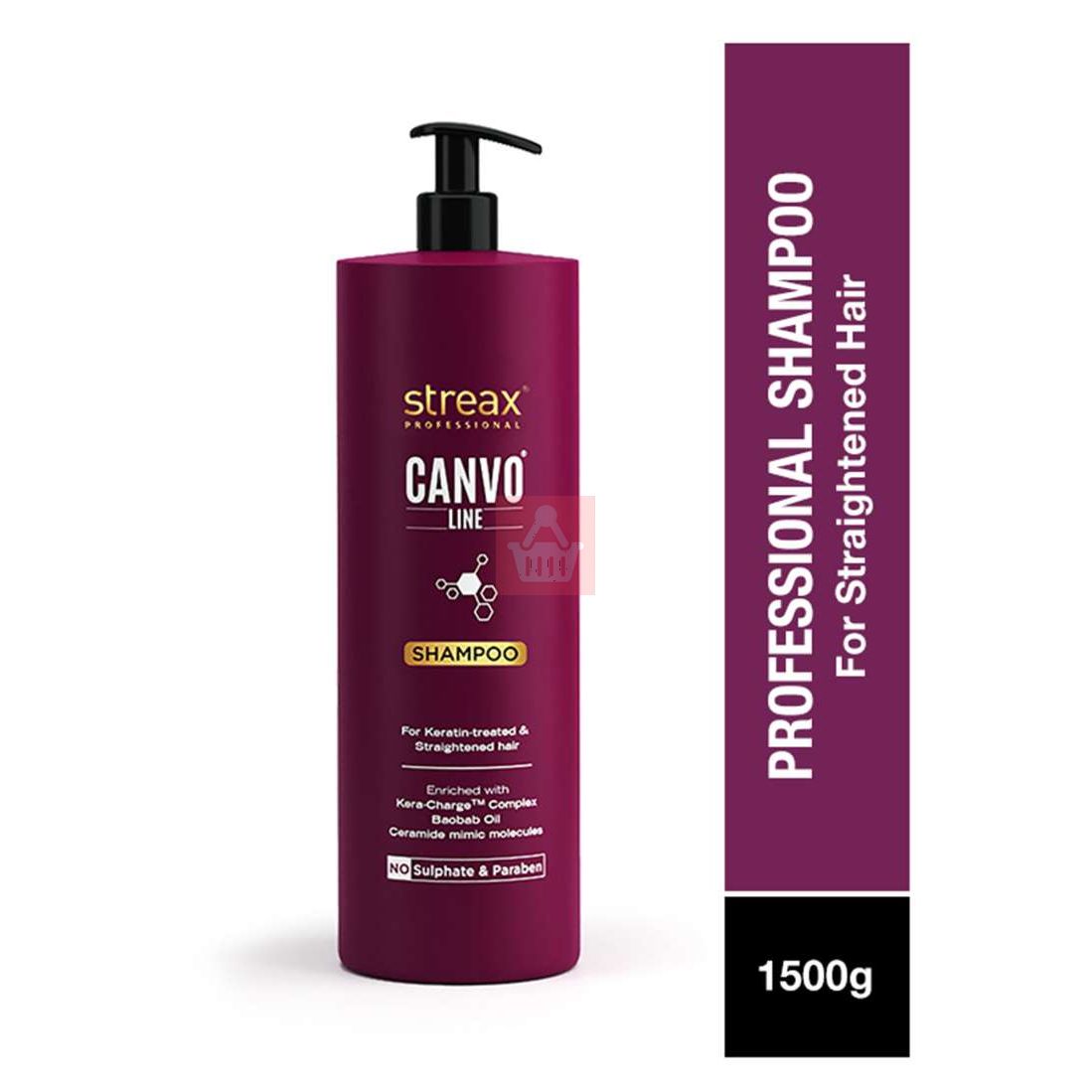 Streax Professional Canvo Line Shampoo For Keratin Treated And ...