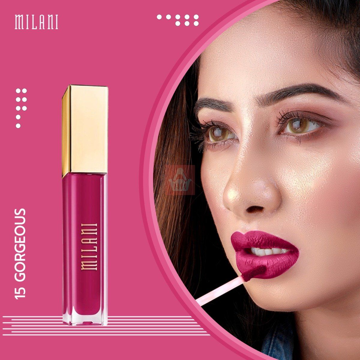 Milani Amore Matte Liquid Lipstick - 15 Gorgeous - 6gm