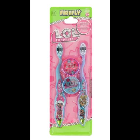 Firefly Lol surprise toothbrush twin travel caps