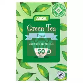 ASDA Decaf Green Tea 50 Tea Bags 100g