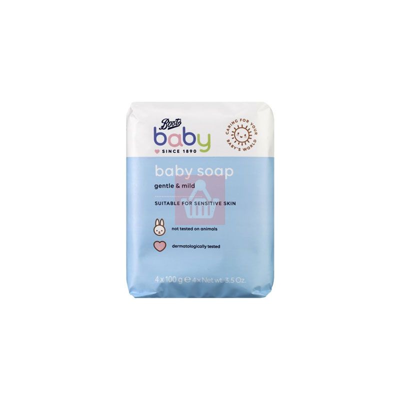 boots gentle And mild baby soap - 4x100g