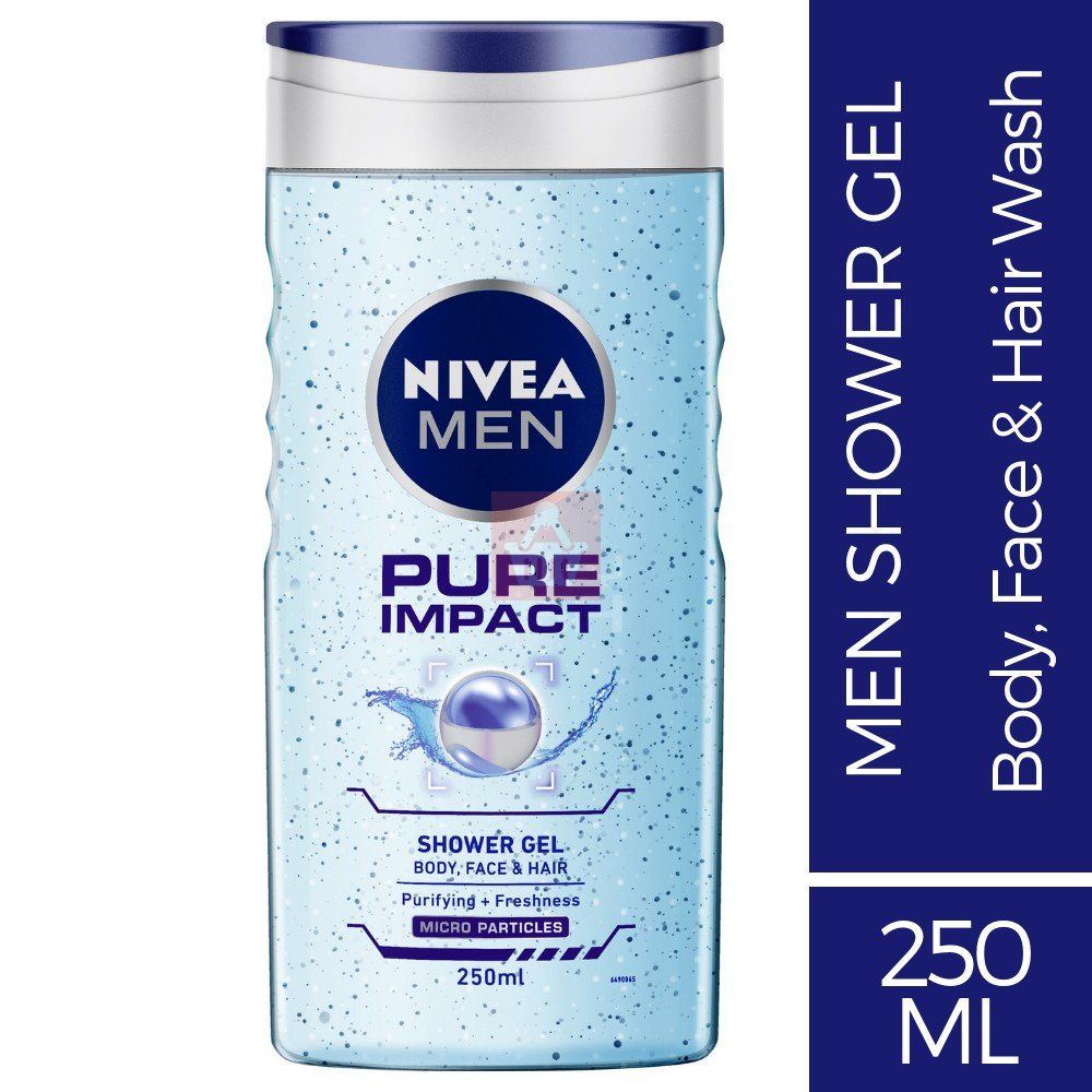 Nivea Men Pure Impact 3 In 1 Shower Gel - 250ml