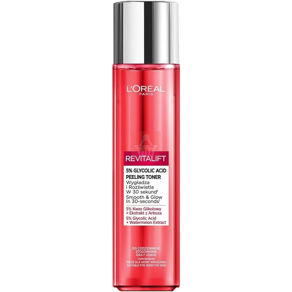Loreal REVITALIFT Peeling Exfoliating Toner with Glycolic Acid 5% 180 ml