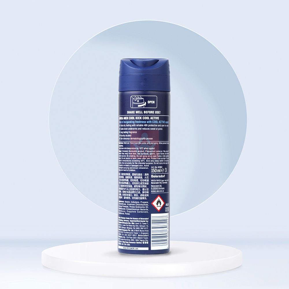 NIVEA MEN Body Spray Cool Kick Extra Dry 150ml