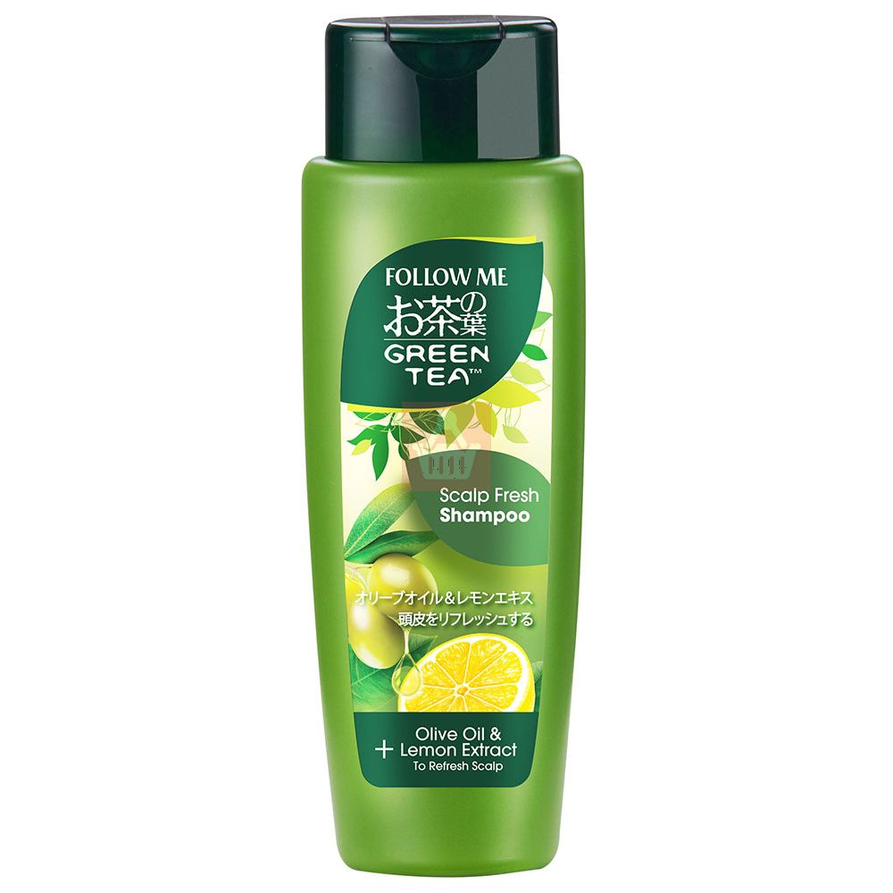 Follow Me Green Tea Sclap Fresh Shampoo 320ml
