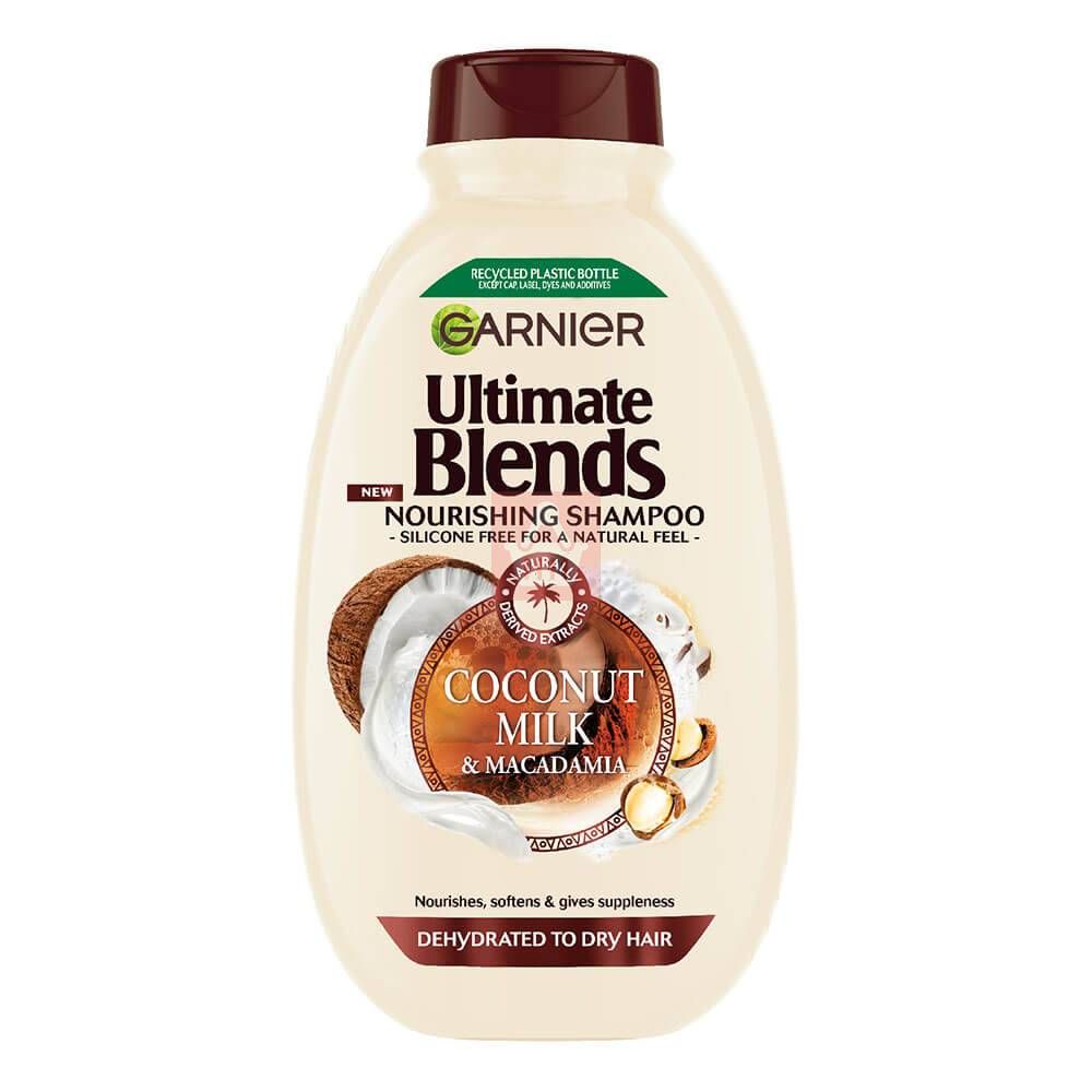 Garnier Ultimate Blends Coconut Milk & Macadamia Nourishing Shampoo - 400ml