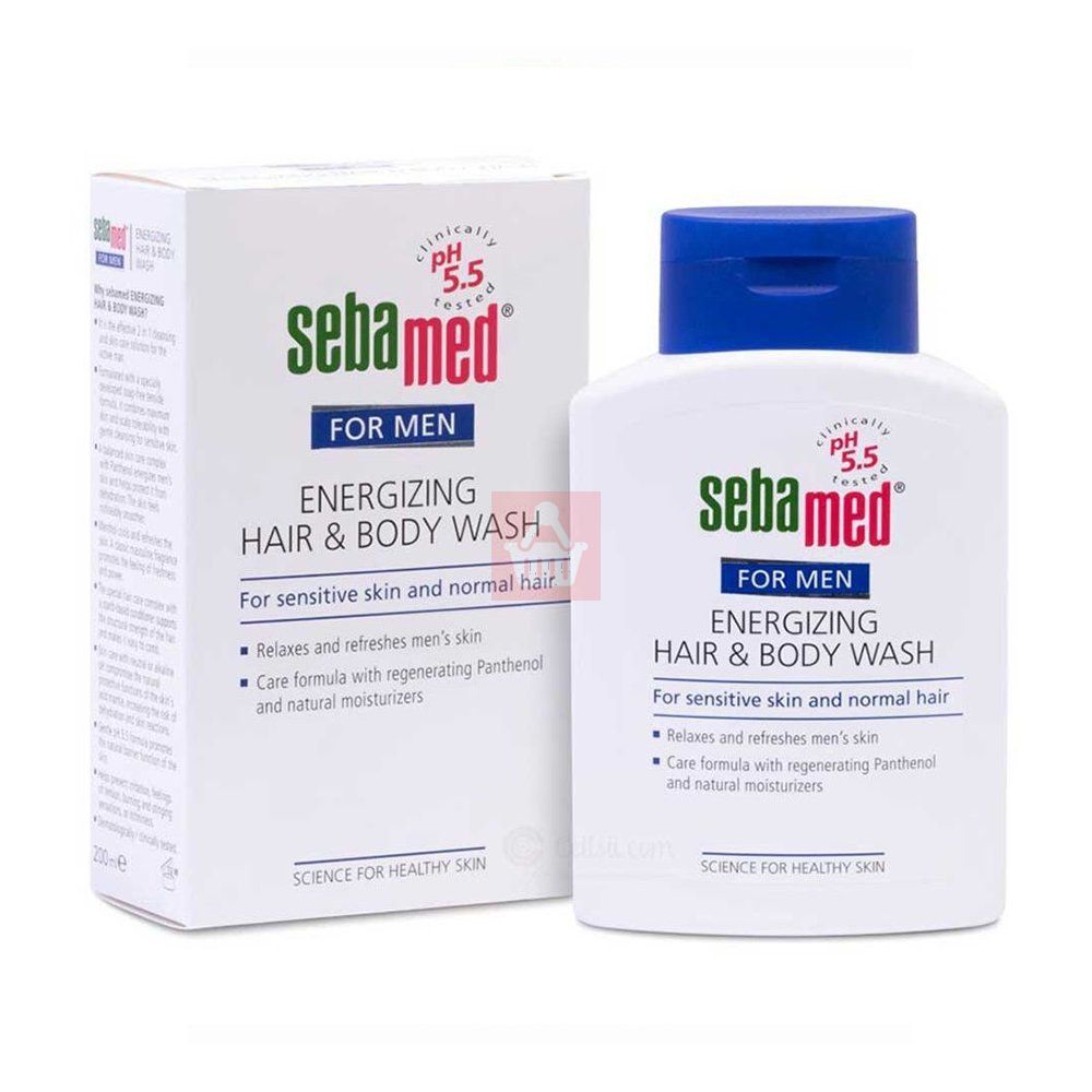 Seba Med Energizing Hair & Body Wash - 200ml