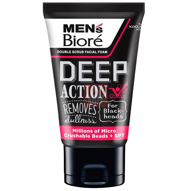 Biore Mens Facial Foam Deep Clean 100g