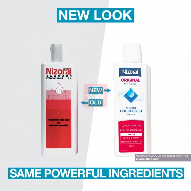 Nizoral 2% Ketoconazole Hair Care Anti Dandruff Shampoo for Itchy ...