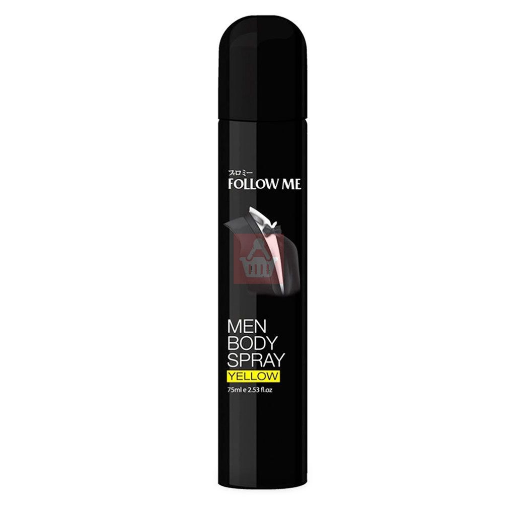 Follow Me Men Body Spray Yellow 75ml