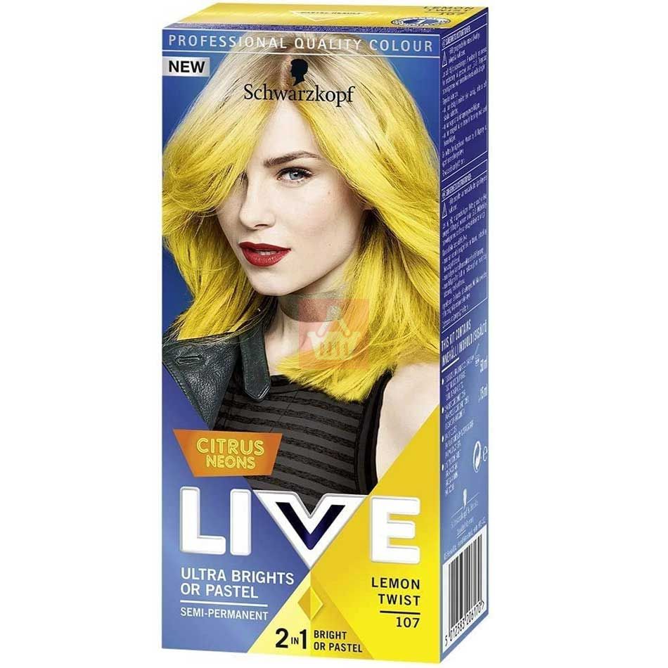 Schwarzkopf Live Ultra Brights Or Pastel Citrus Neons Semi Permanent ...