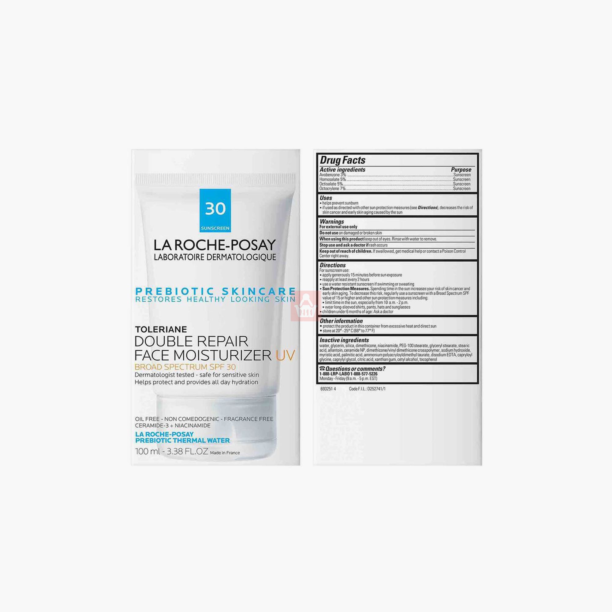 Roche-Posay Toleriane Double Repair Face Moisturizer UV SPF 30 100ml