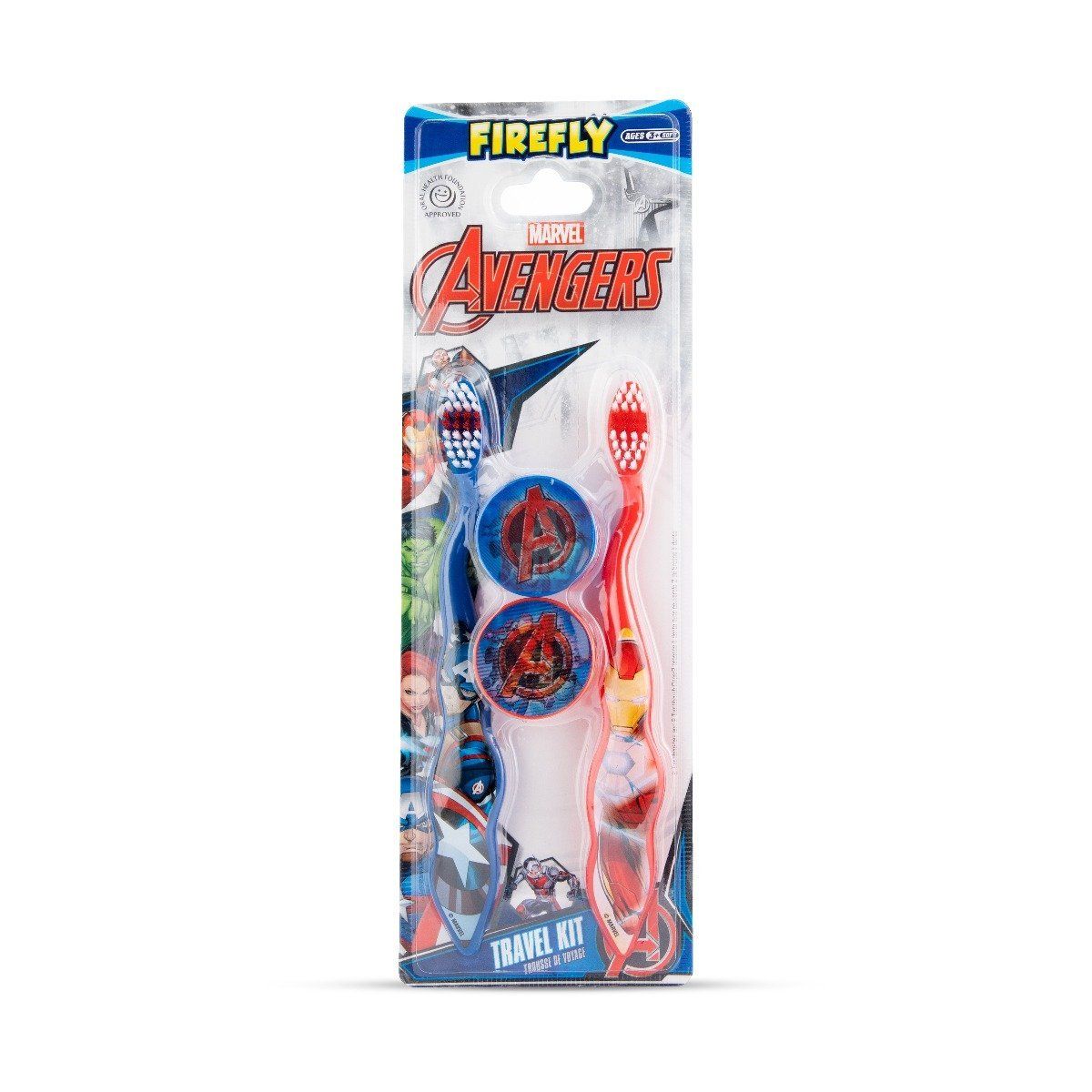 Firefly Marvel Avengers Twin Pack Toothbrush & Cap