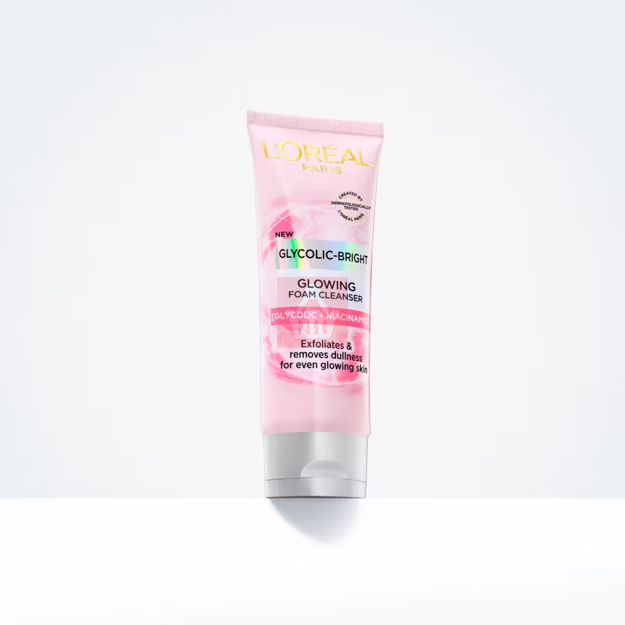 Loreal Glycolic Bright Glowing Daily Cleanser Foam 100ml