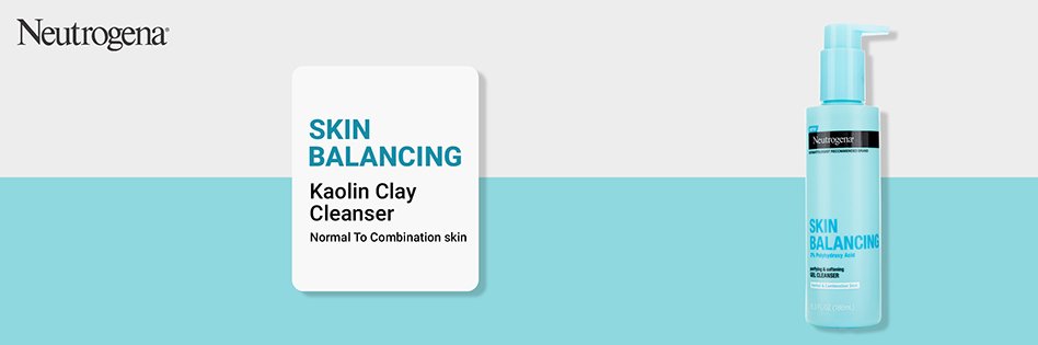 Neutrogena Skin Balancing Kaolin Clay Cleanser Normal To Combination ...
