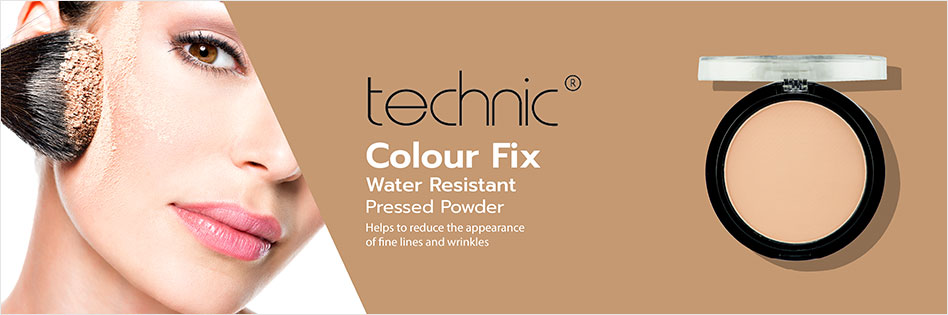 Technic Colour Fix Water Resistant Pressed Powder - Porcelain - 10gm