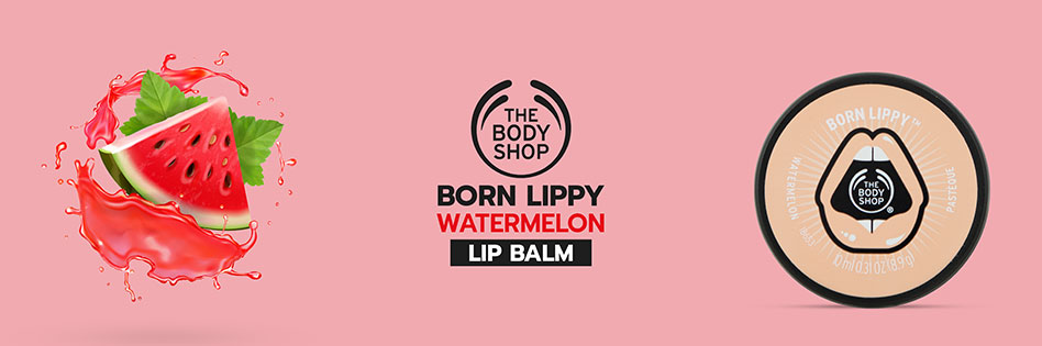 The Body Shop Born Lippy Watermelon Lip Balm - 10ml