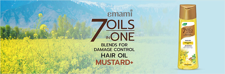Emami 7 Oils in One Mustard+Hair Oil - 300ml